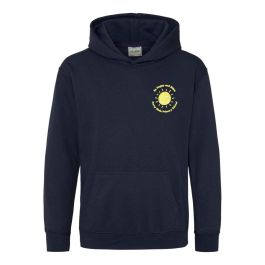 Navy Blue Hoodie - Embroidered with Percy Main Primary School logo